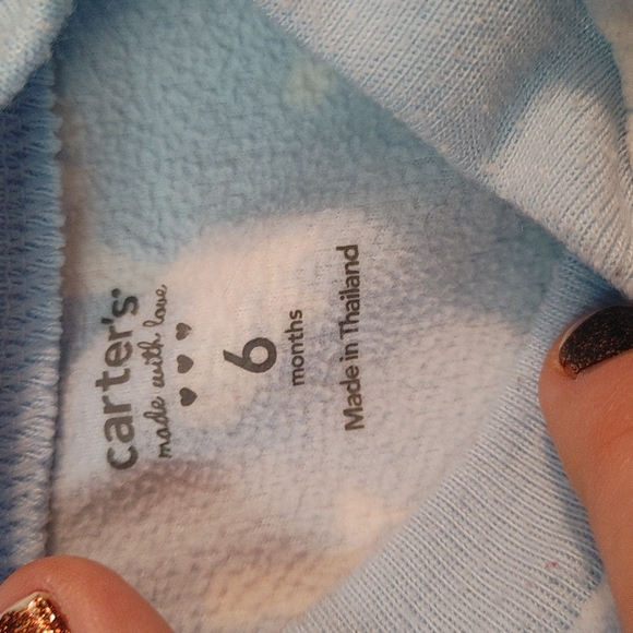 Carter's | One Pieces | Carters Blue And White Safari Animal Print ...